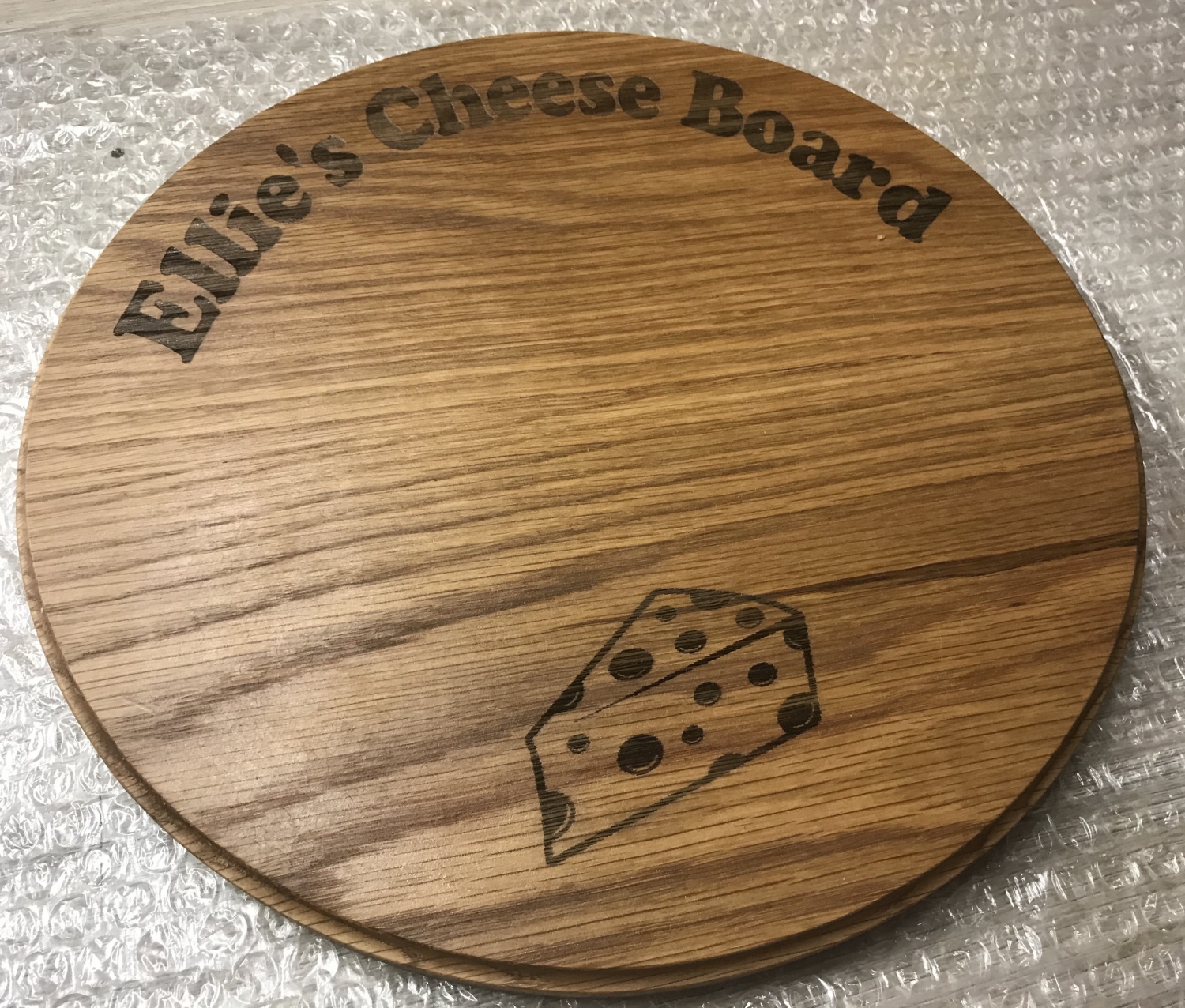 Oak Cheese Board - Personalised Wooden Gift - No9 Creations