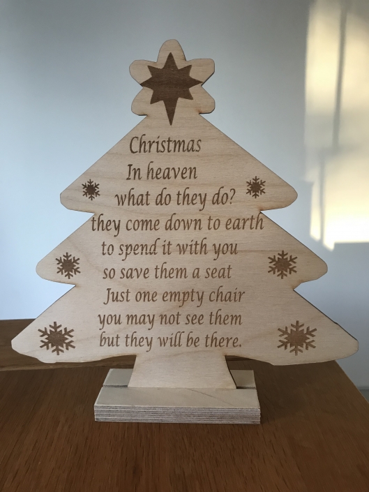 Christmas Message Tree - Personalised Christmas Gift - No9 Creations