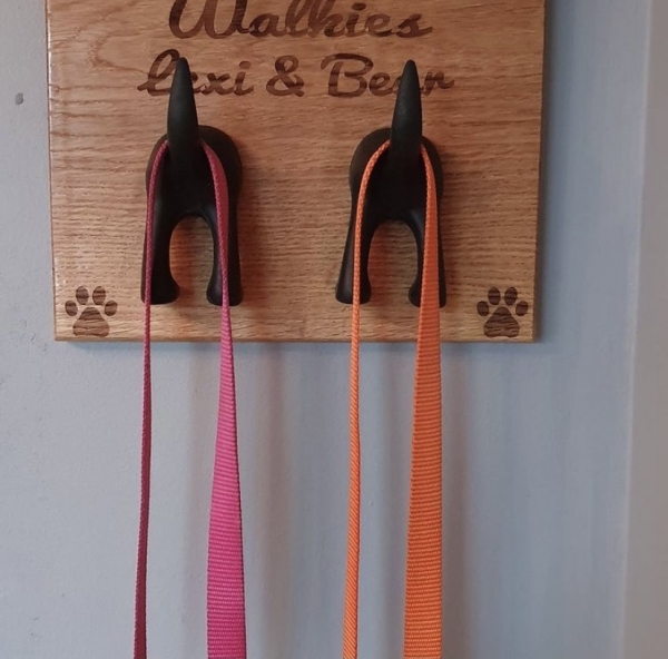 Double dog lead holderDog lead holder double - No9 Creations